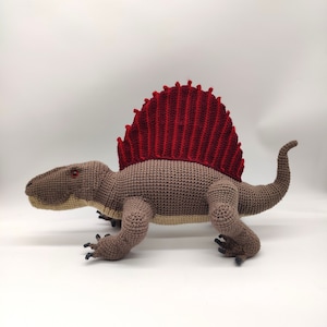 PATTERN | Dimetrodon Crochet Plush | Prehistoric Dinosaur Crochet ...