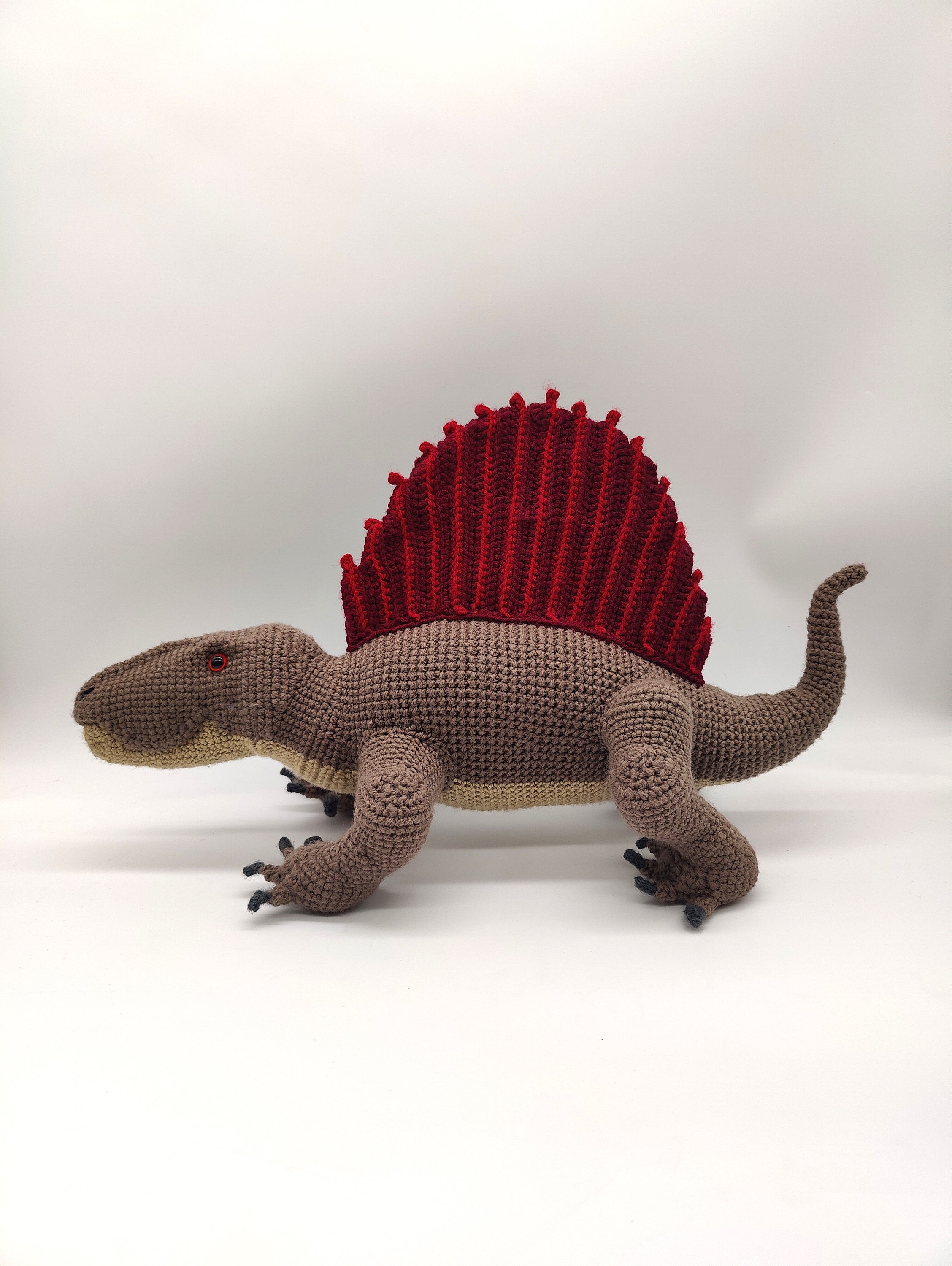 PATTERN | Dimetrodon Crochet Plush | Prehistoric Dinosaur Crochet ...
