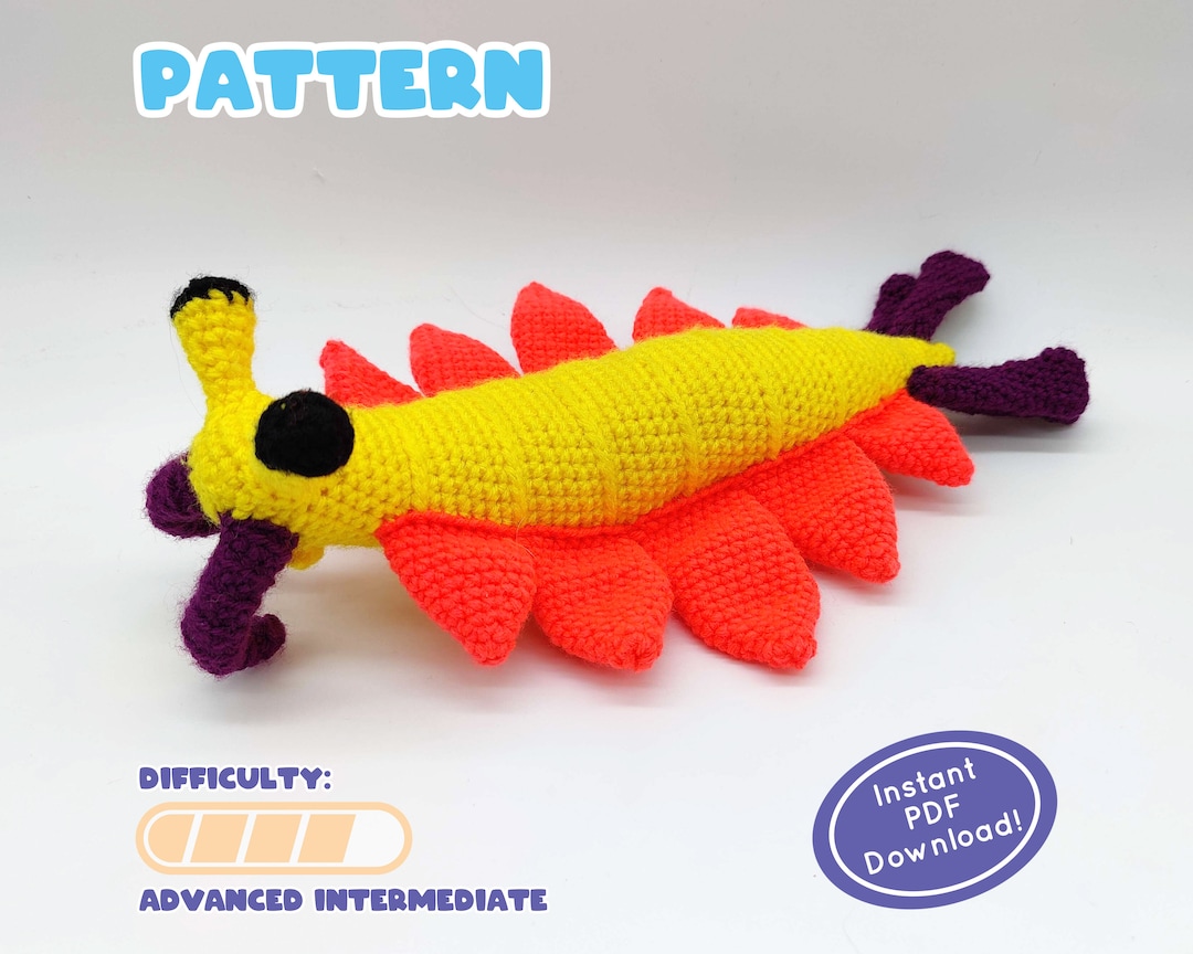 PATTERN | Anomalocaris Crochet Plush | Cambrian Prehistoric Shrimp ...