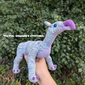 PATTERN | Macrauchenia Crochet Plush | Prehistoric Ice Age Llama ...