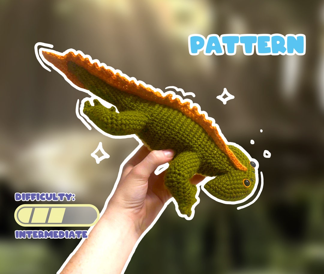 PATTERN Diplocaulus Crochet Plush Prehistoric Amphibian - Etsy