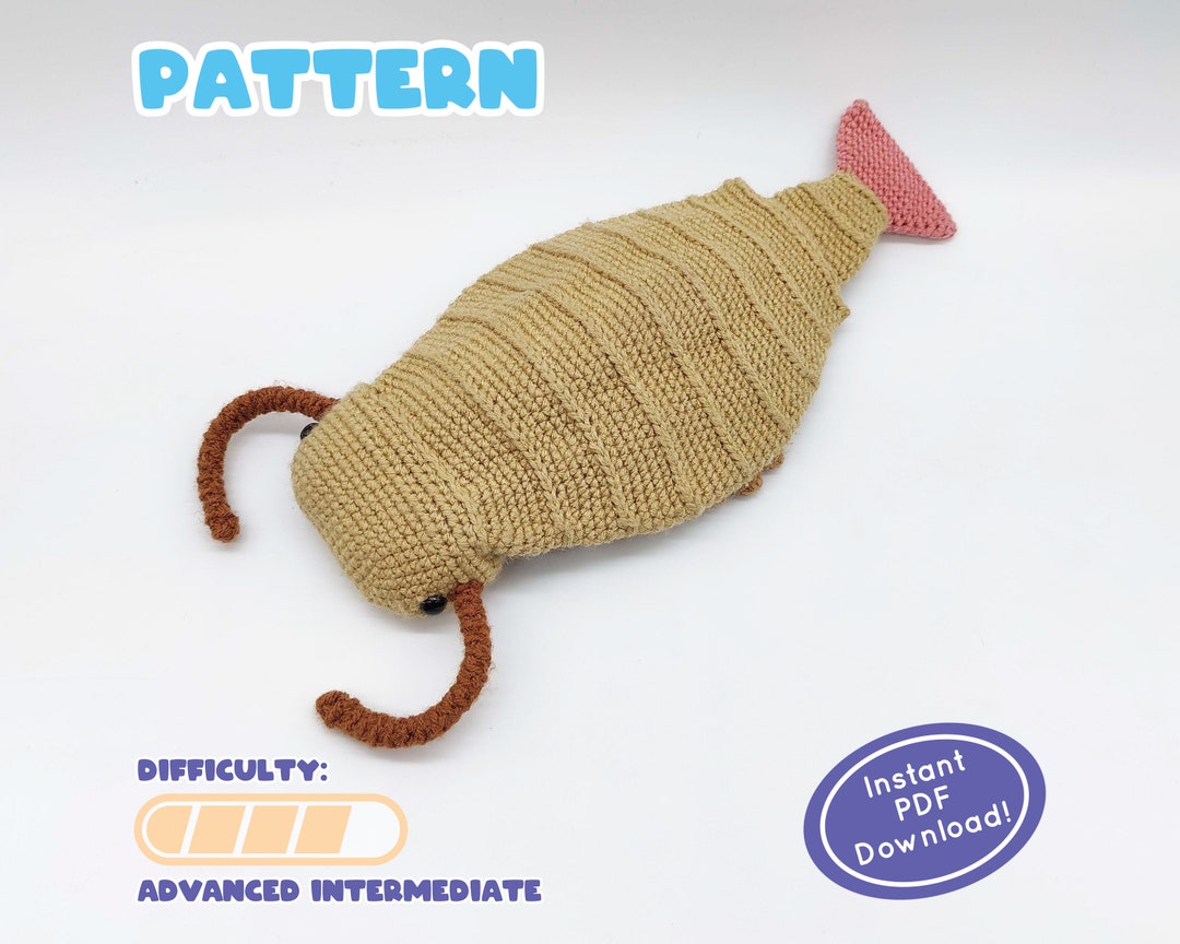 PATTERN | Sidneyia Crochet Plush | Cambrian Arthropod | Prehistoric Bug ...