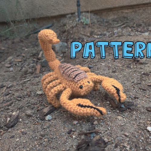 Scorpion Crochet PATTERN DIGITAL PDF no Sew | Etsy