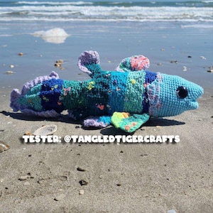 PATTERN | Coelacanth Crochet Plush | Ancient Devonian Period Fish ...