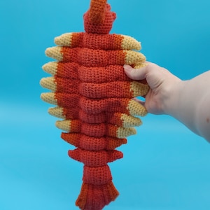 PATTERN | Opabinia Crochet Plush | Realistic Proportions | Poseable ...