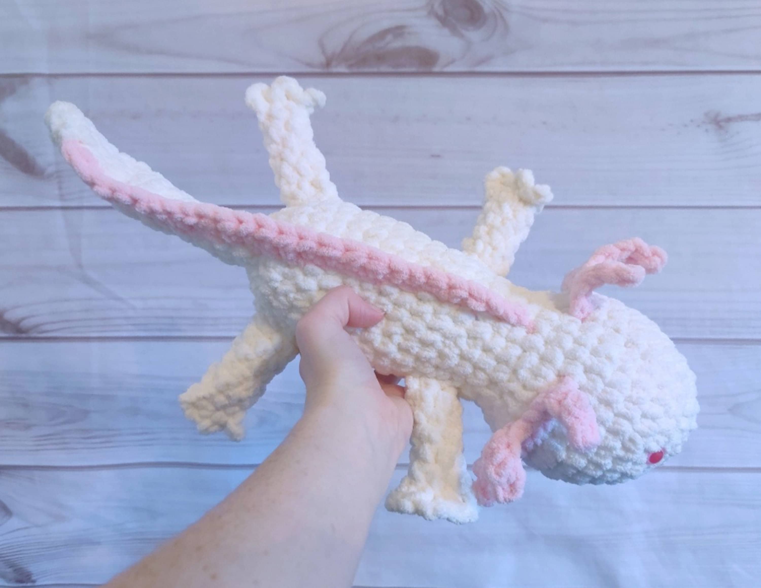 Crochet Axolotl Plushies Chunky Yarn Minecraft-inspired - Etsy