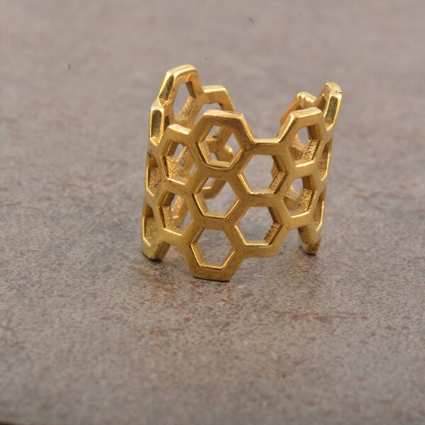 Honeycomb Ring - Etsy Canada