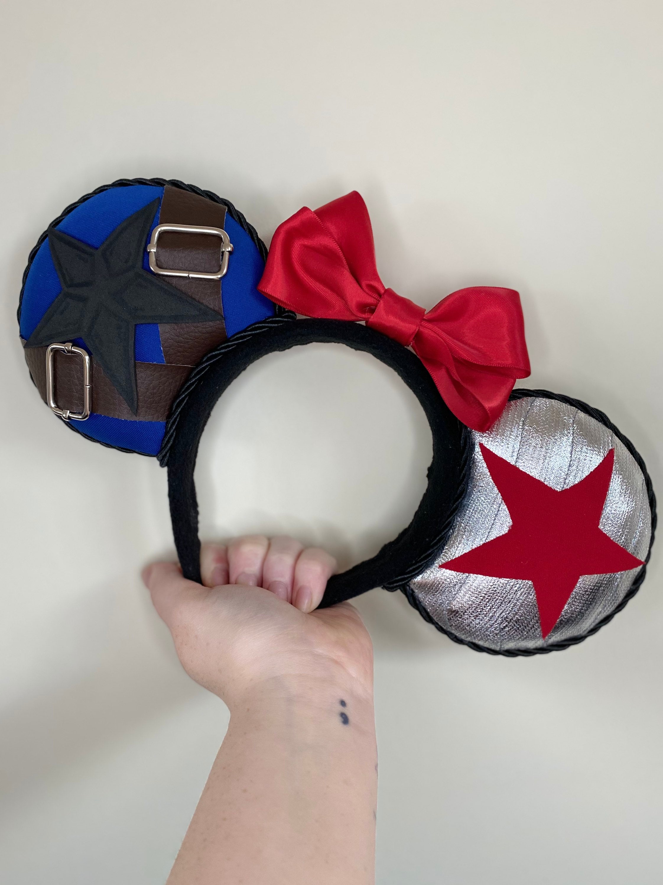 Captain America/bucky Barnes Mouse Ears! Marvel Ears, Disney Ears ...