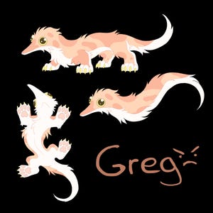 Furry Worm on a String Base Outline Art PSD File Fursona Feral Worm - Etsy