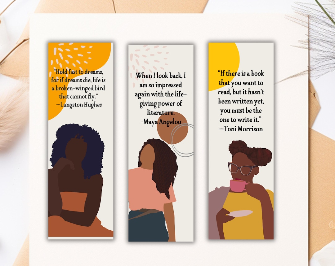 Bookmark Bundle, African American, Book Lover Gift - Etsy