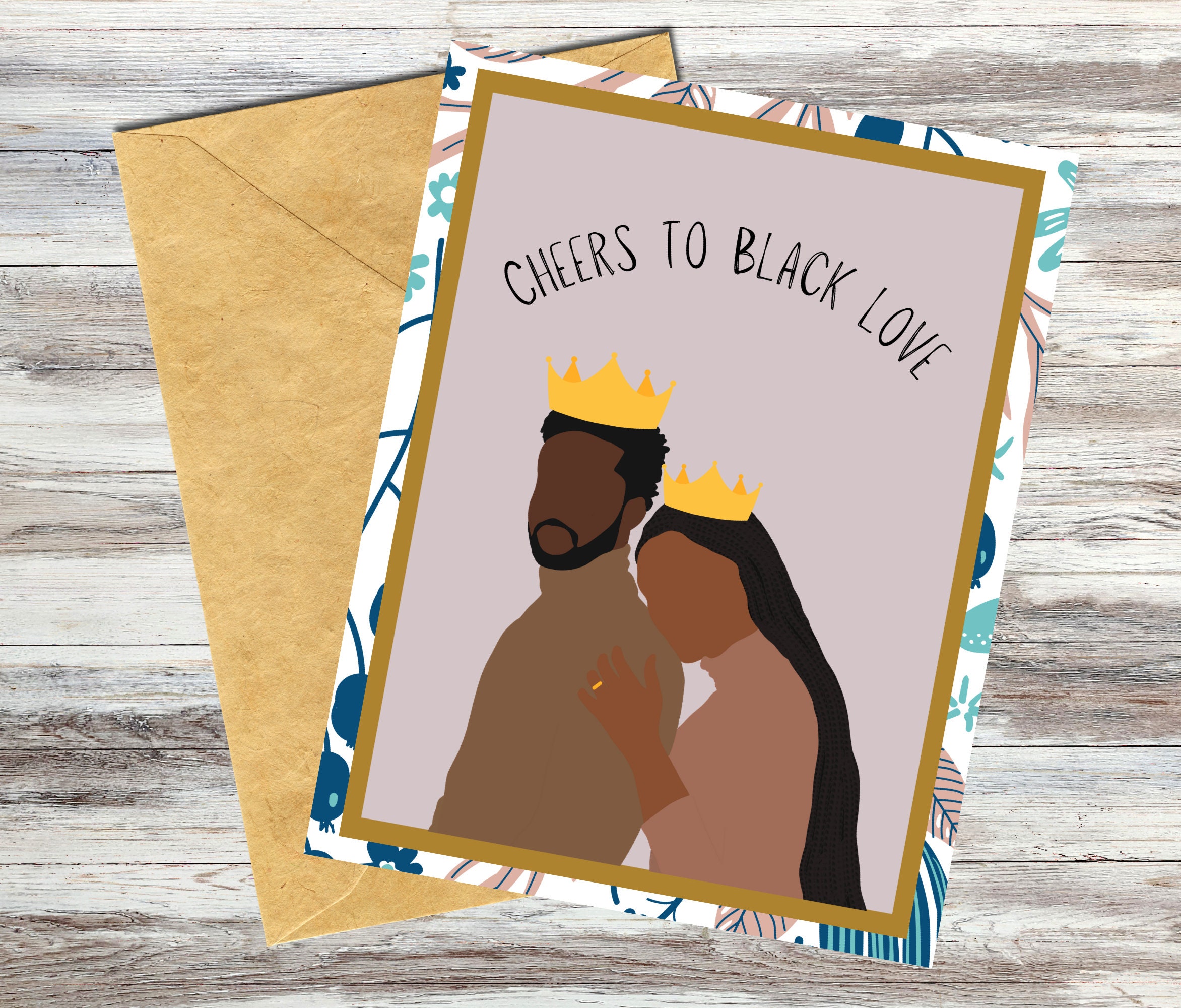Black Love Crowns Valentine Afrocentric Love | Etsy