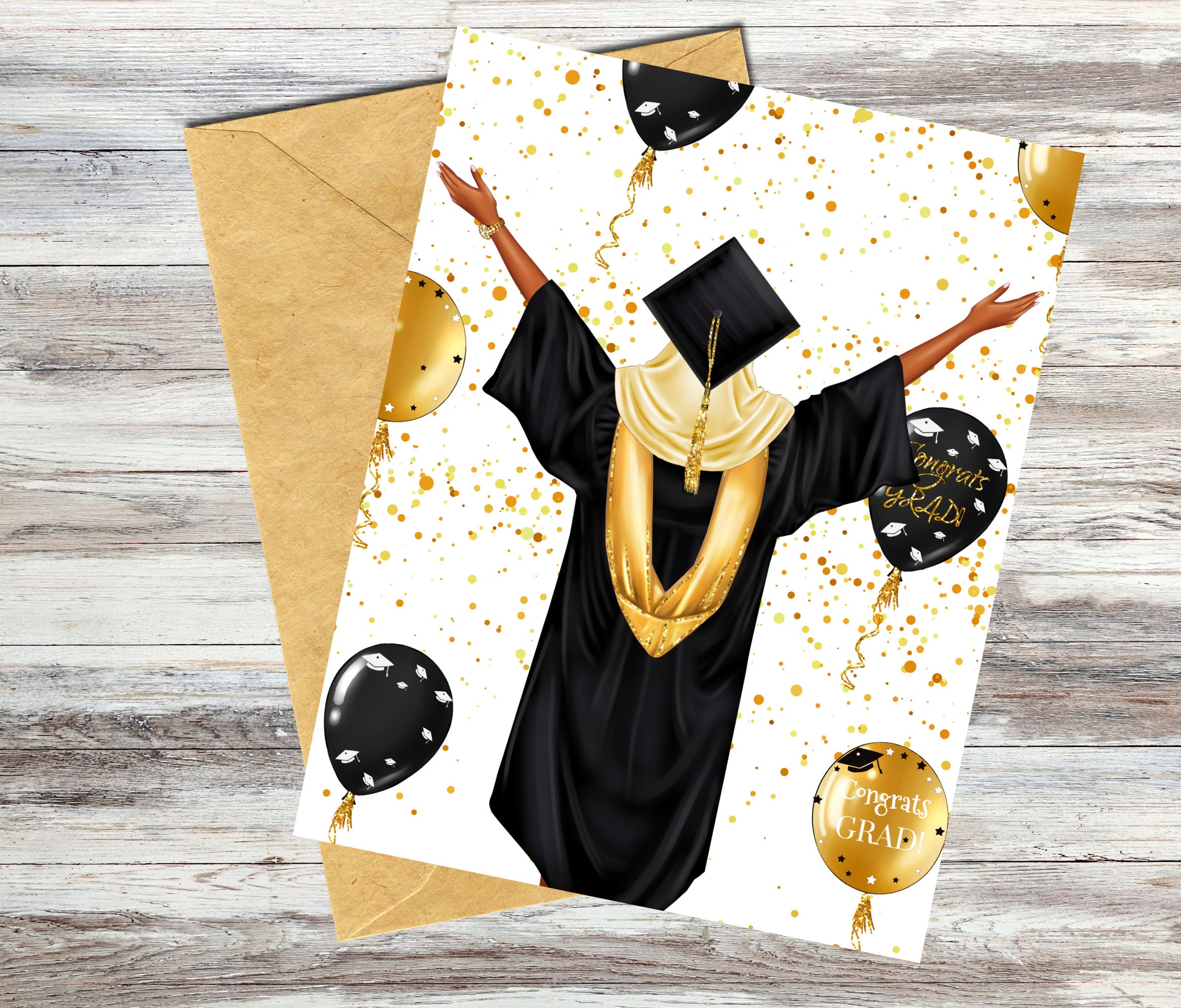 Black Graduation Card Variety Man Woman African American | Etsy