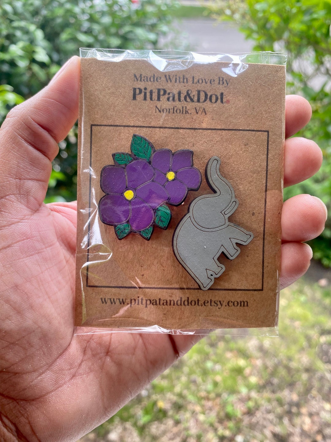 Violet Pin, Elephant Pin, Magnet, Red and White Sorority - Etsy