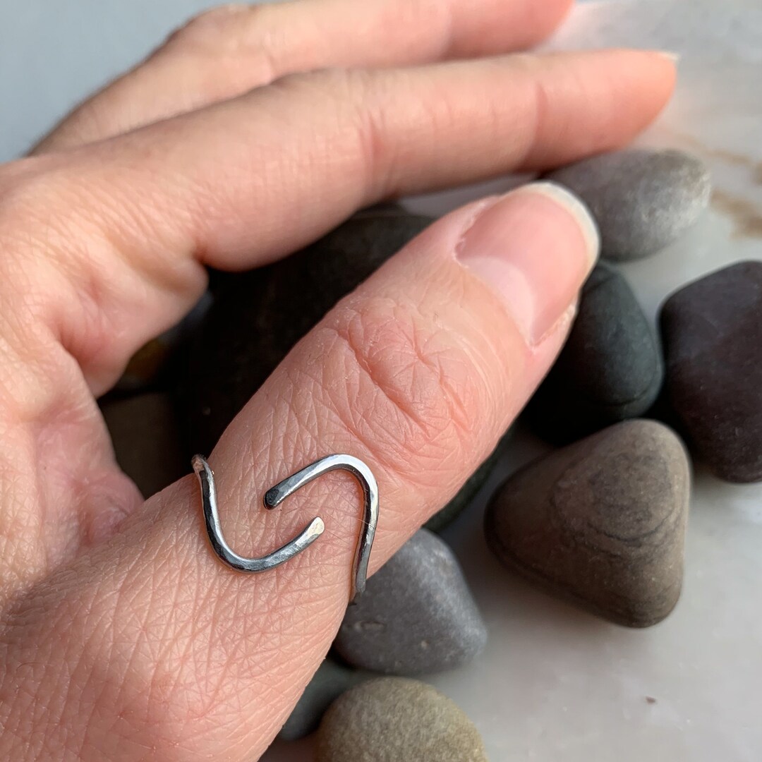 Hills and Valleys Ring Christian Thumb Ring - Etsy