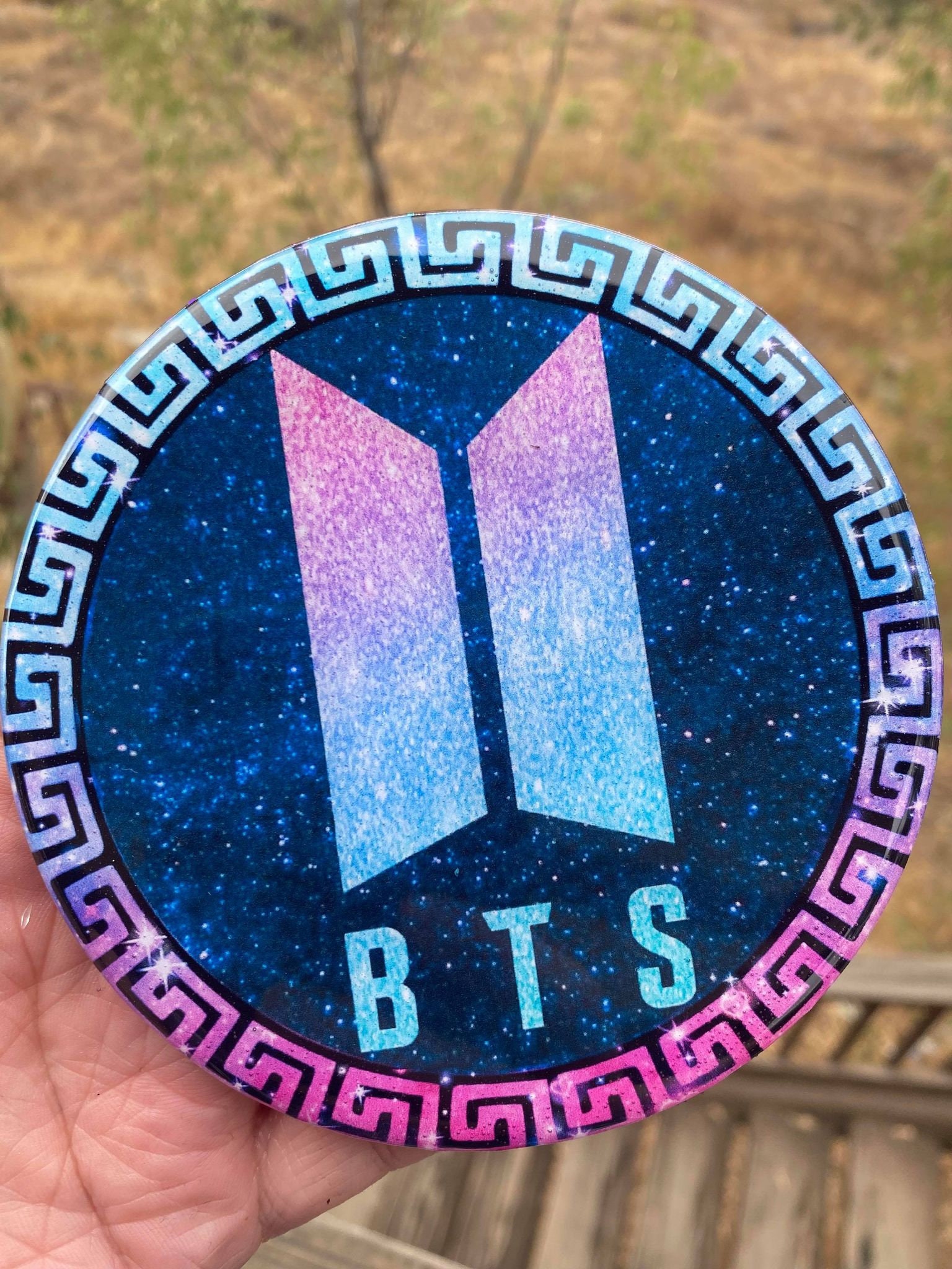 BTS Galaxy Coaster - Etsy