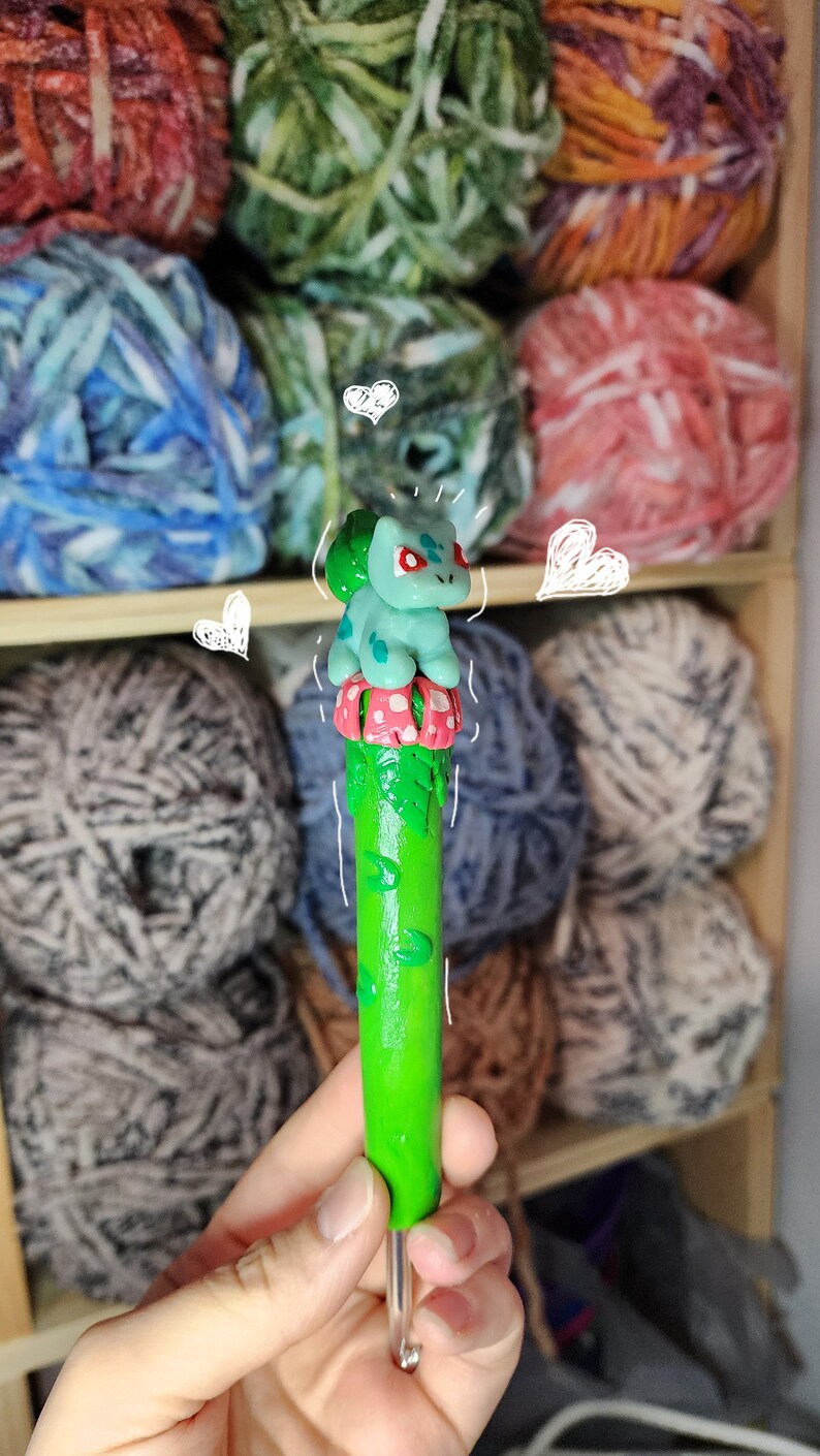 Ergonomic Crochet Hook, Bulbasaur Crochet Hook, Pokemon - Etsy