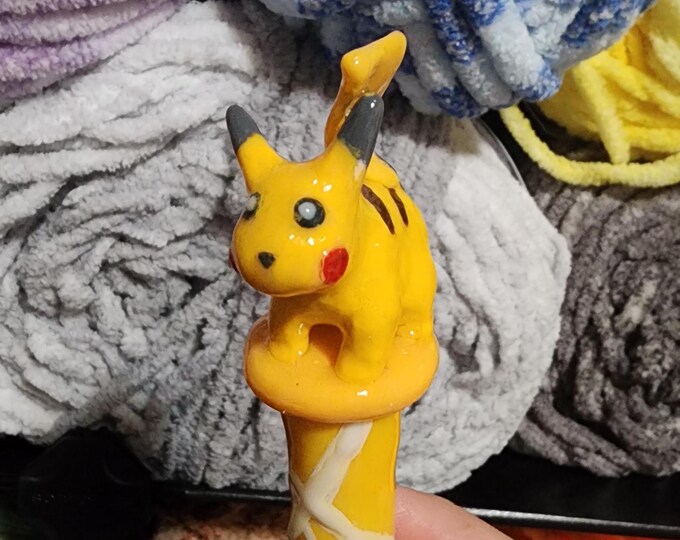 Ergonomic Crochet Hook, Pikachu Crochet Hook, Pokemon - Etsy