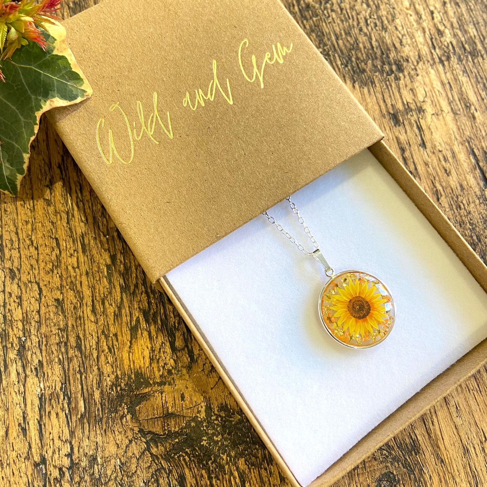 Sunflower Necklace, Sunflower Necklace for Women, Sunflower Jewelry ...