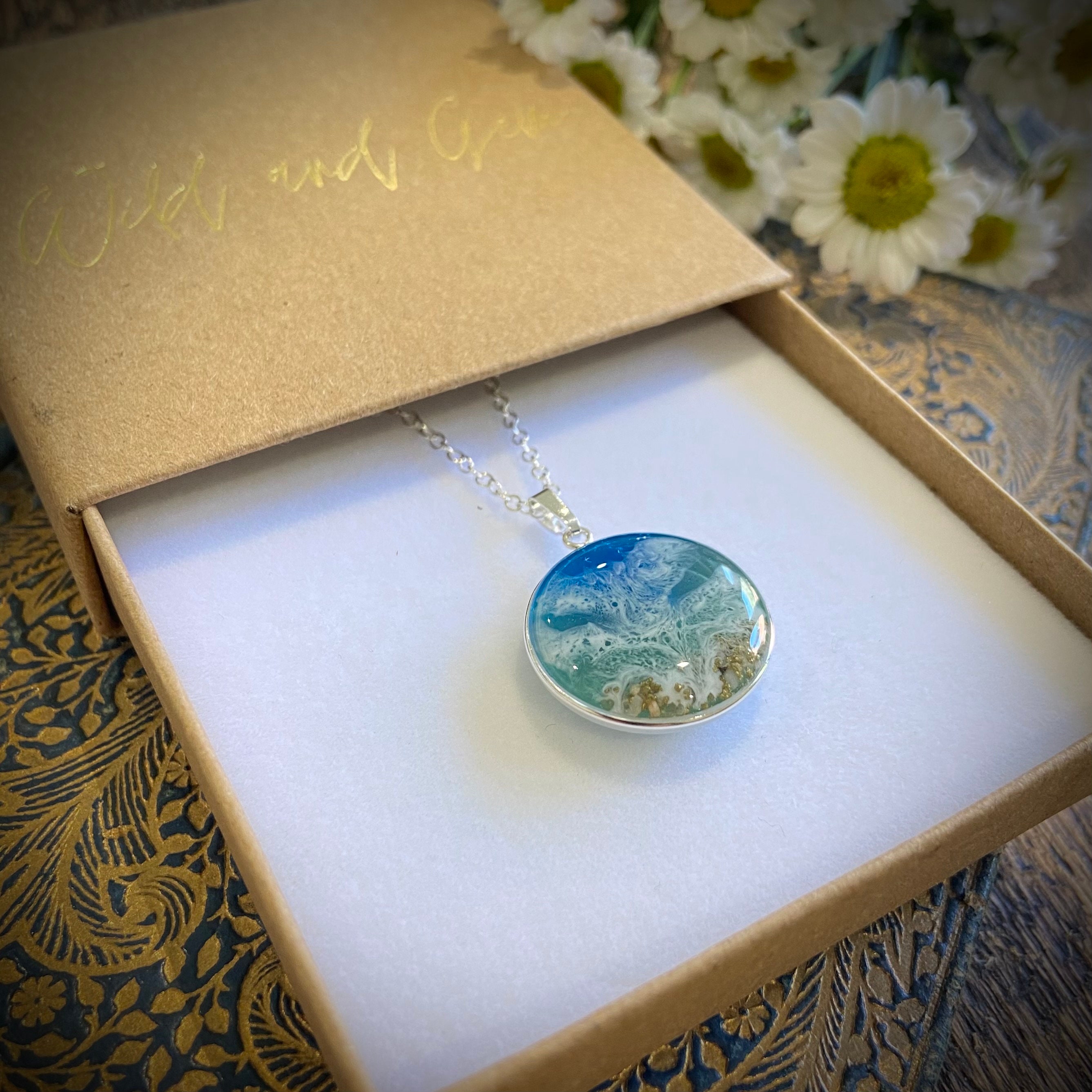 Seaside Necklace, Ocean Necklace, Beach Necklace, Sea Themed Jewellery ...