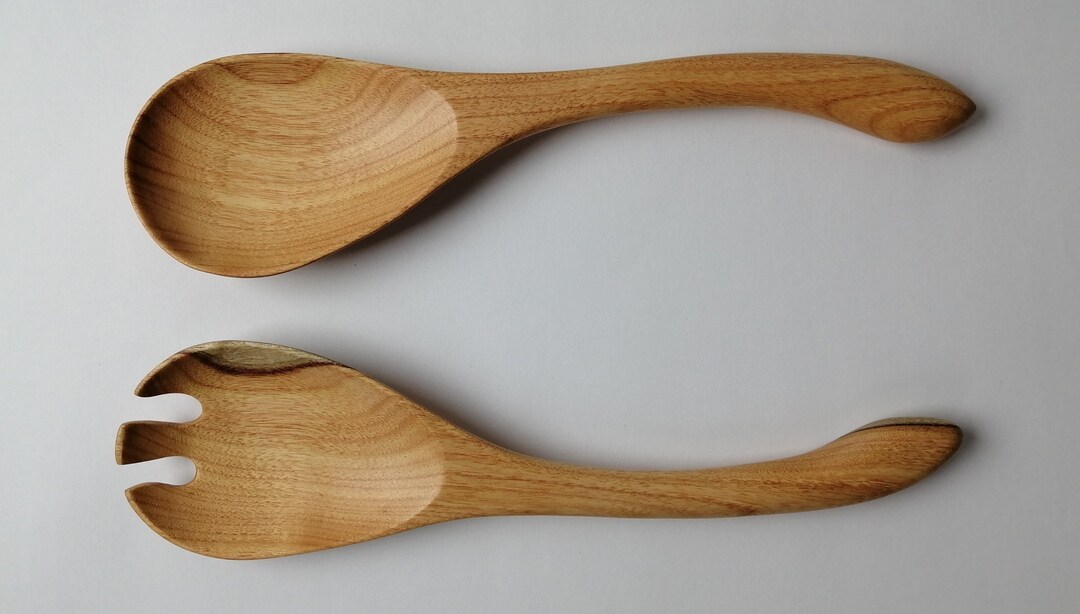 Guatemalan Handmade Wooden Salad Spoons - Etsy