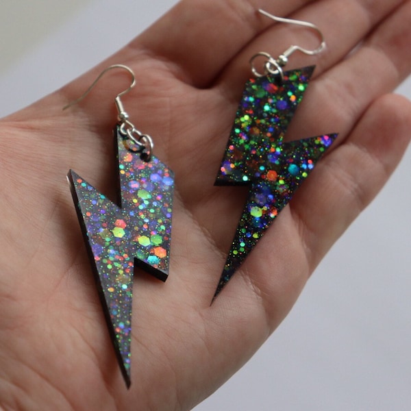 Resin Earrings - Etsy