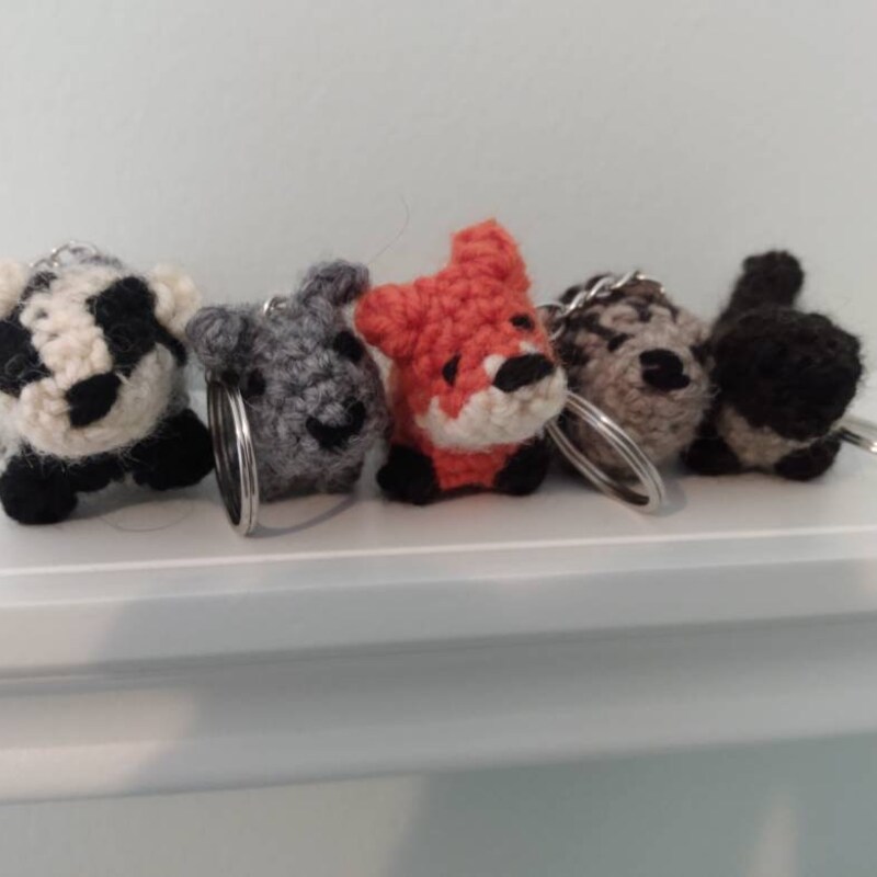 Crochet Animals Keychain - Etsy