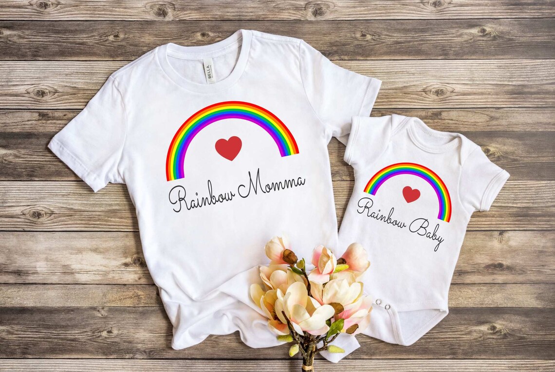 Rainbow Baby Rainbow Mommy Rainbow Daddy Rainbow Baby | Etsy