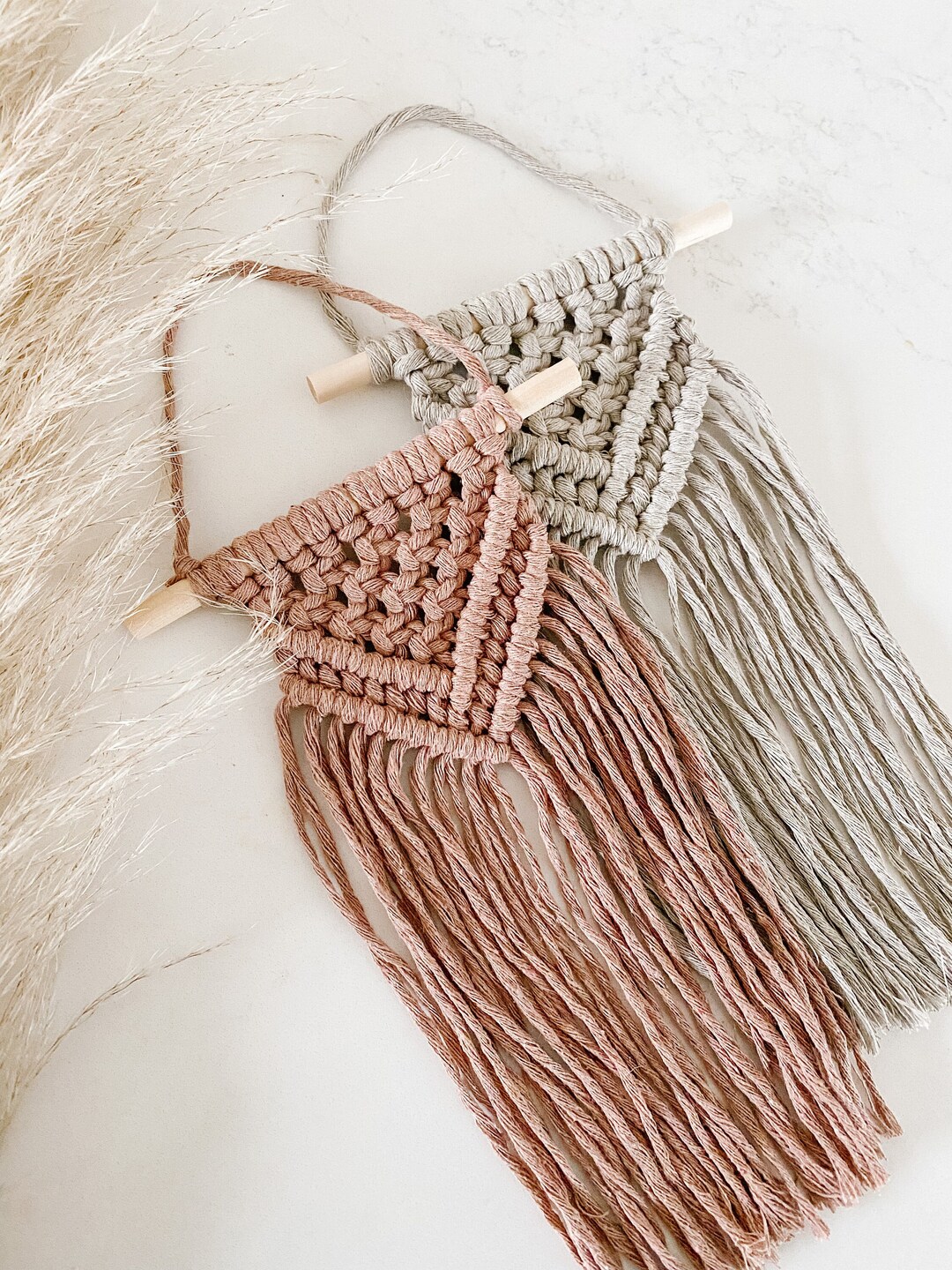 Small Macramé Hanging Macrame Wall Hanging Boho Decor - Etsy