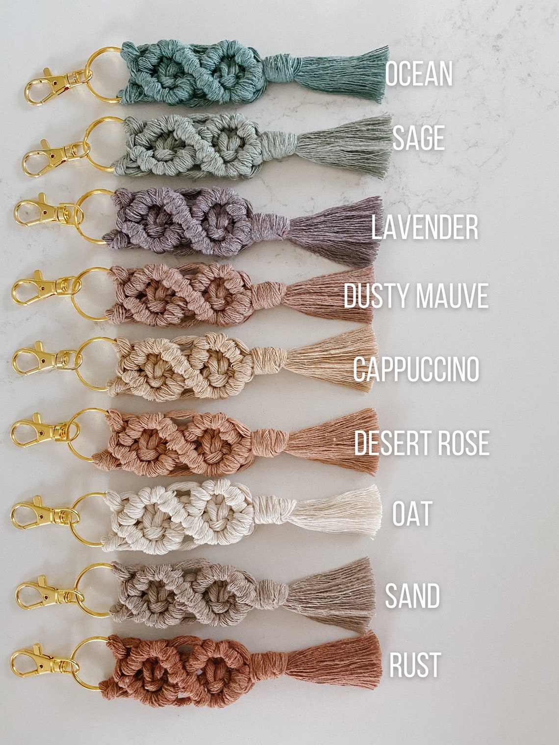 Macrame Keychain Macrame Charm Bag/purse Charm - Etsy