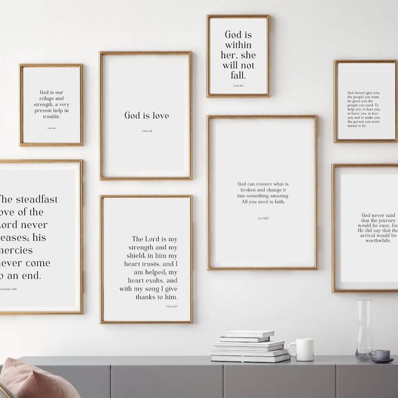 Bible Quote Art - Etsy