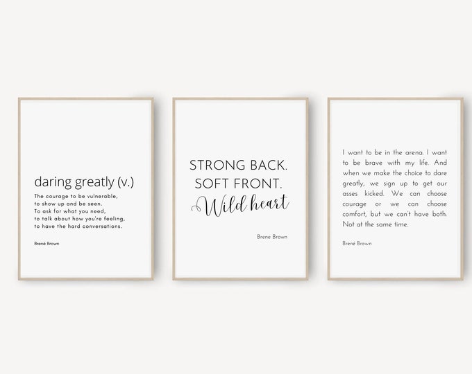 Strong Back Soft Front Wild Heart Sticker | Brené Brown Sticker ...