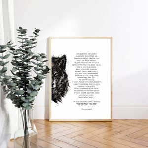 Two Wolves Cherokee Legend Print | Native American Quote (instant ...