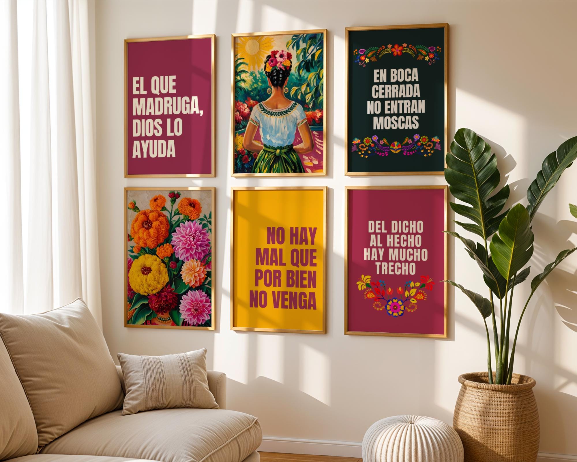 Mexican Proverbs Art Prints | Spanish Inspirational Quotes (digital ...