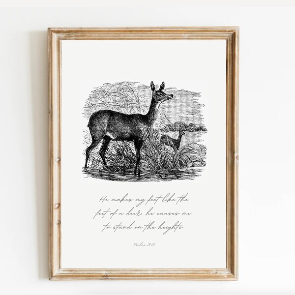 Deer Bible Quotes - Etsy
