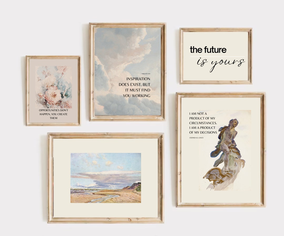 Home Office Set of 16 Prints, Office Wall Decor, Home Office Decor ...