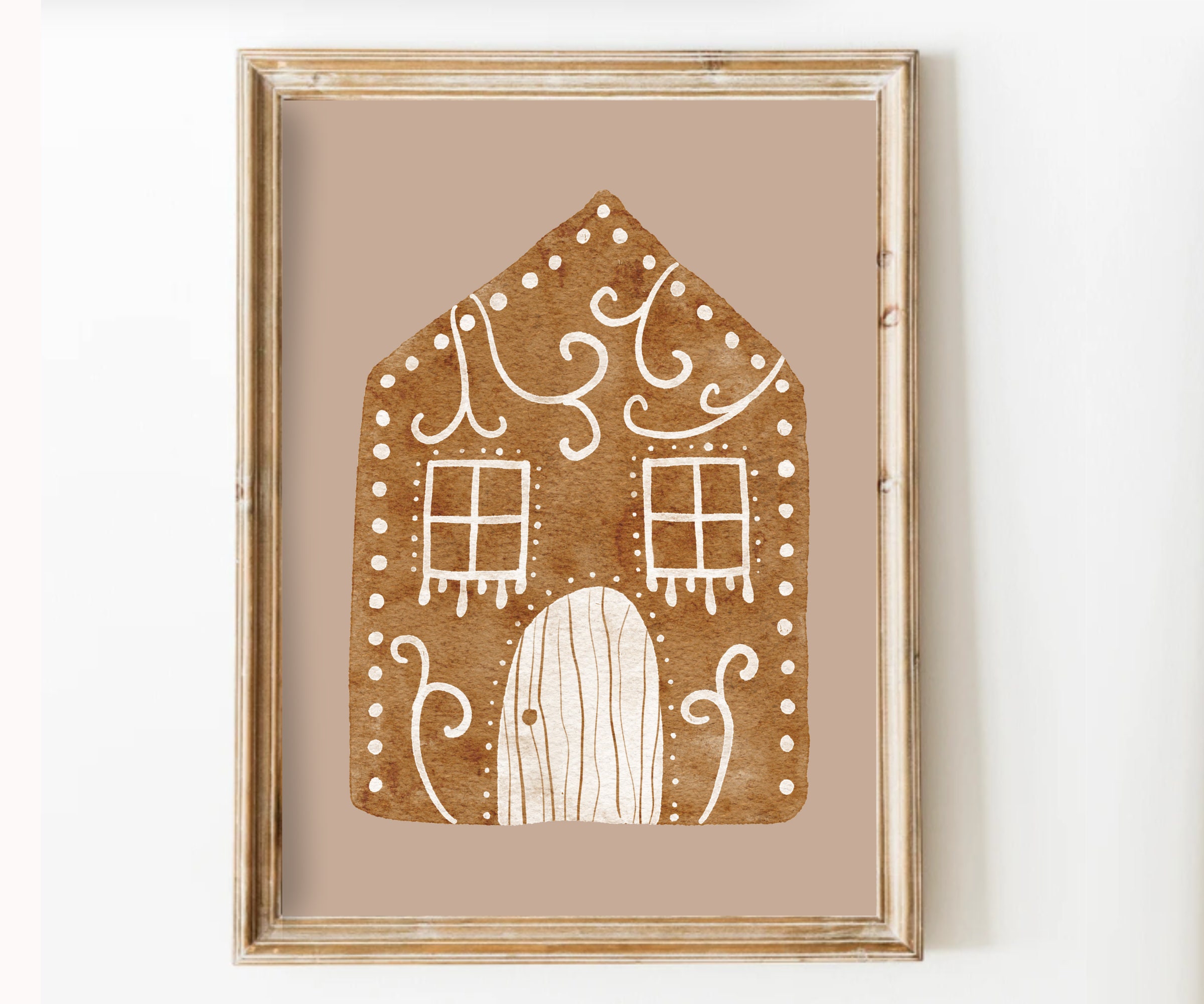 Gingerbread House 9 Prints, Christmas Printable Wall Art, Modern ...