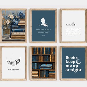 Gallery Wall Set of 14 Prints With Book Quotes, Book Prints, Book Art ...