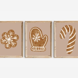 Gingerbread House 9 Prints, Christmas Printable Wall Art, Modern ...