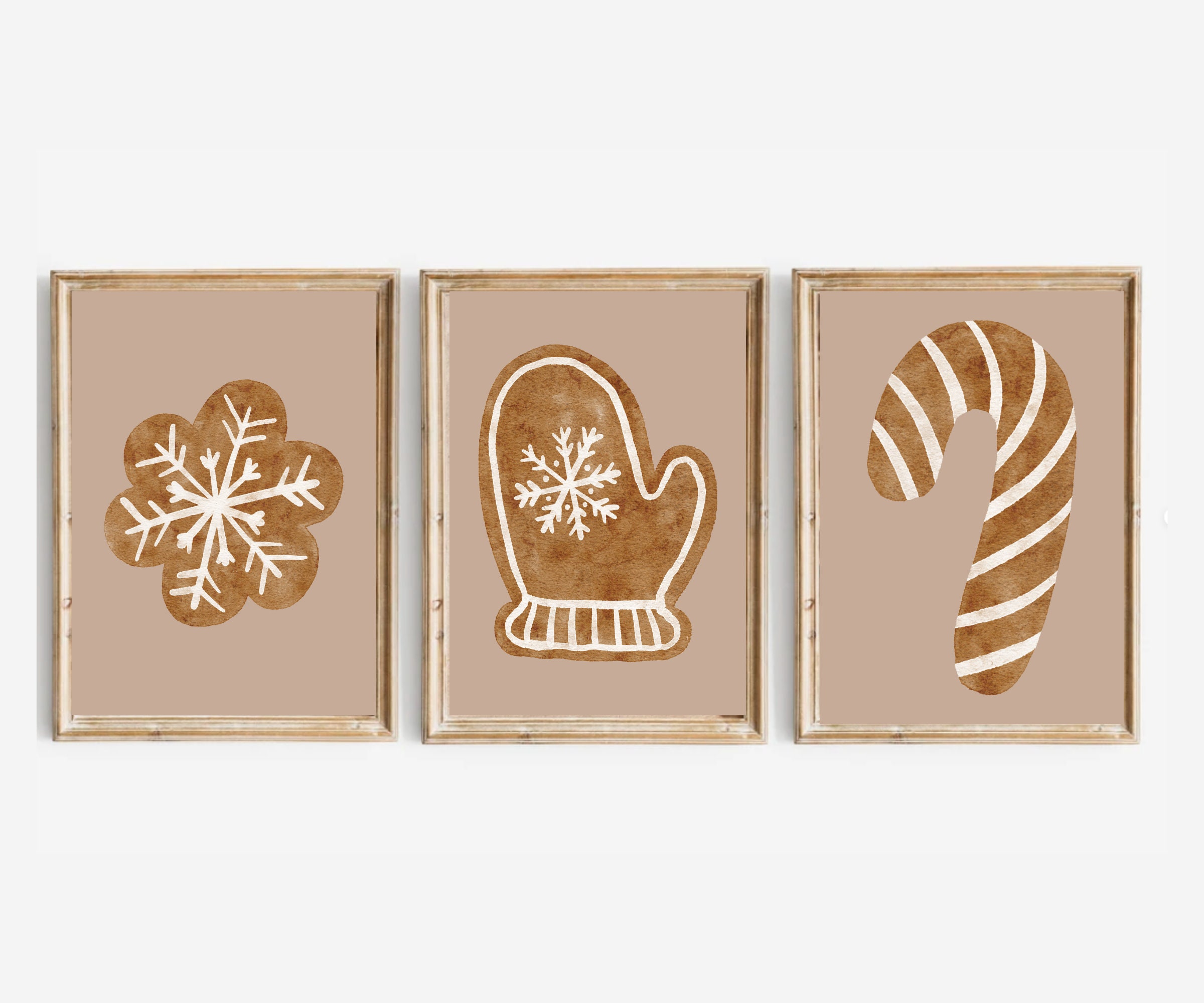 Gingerbread House 9 Prints, Christmas Printable Wall Art, Modern ...