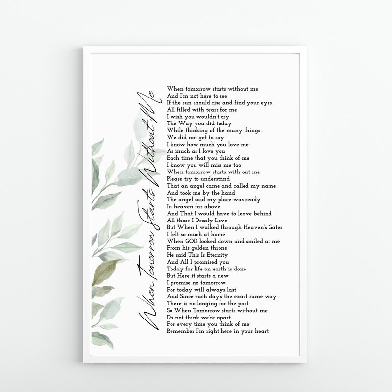 Remember Me Poem - Etsy
