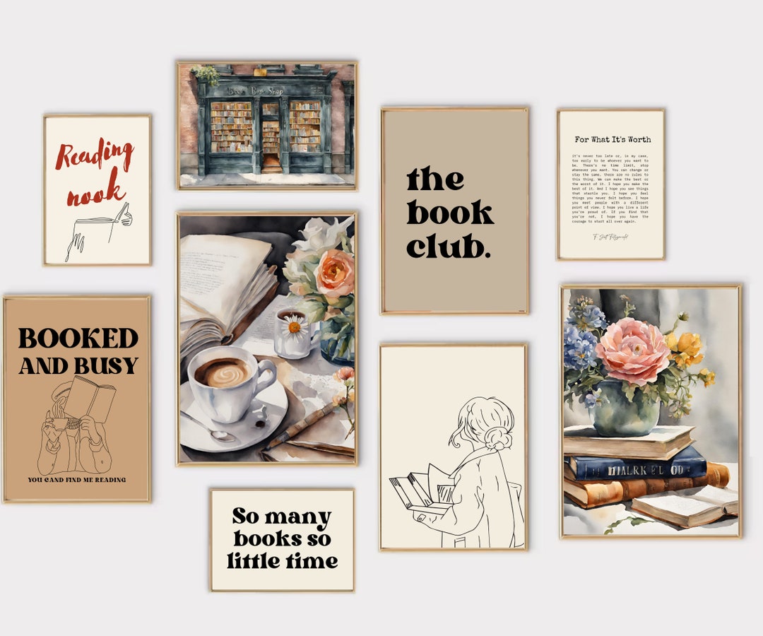 Book Quote Gallery Wall Art Prints, Set of 20 (digital Download) - Etsy