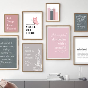 Home Office Set of 10 Prints, Office Wall Decor, Home Office Decor ...