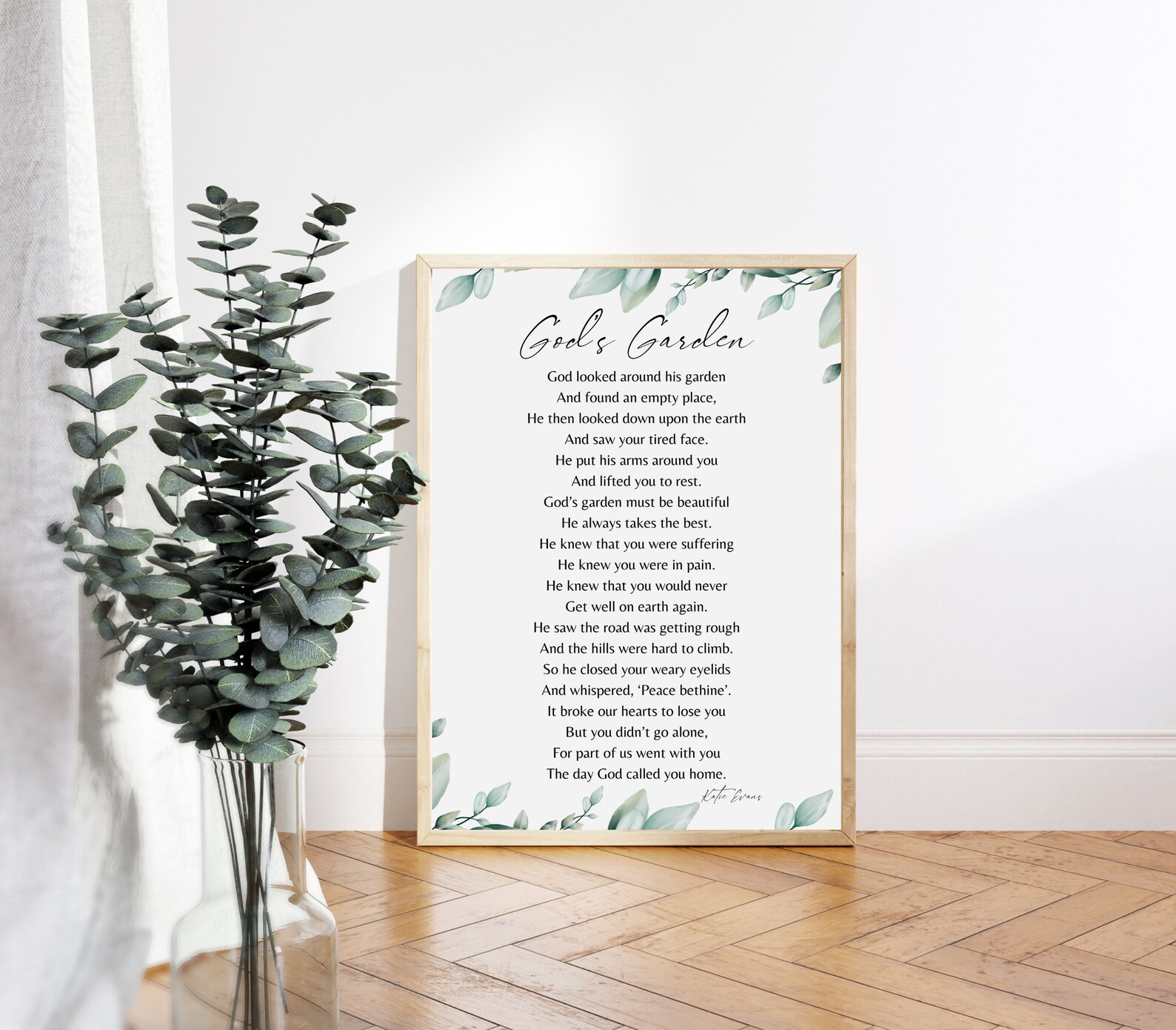 God's Garden | Suffering | Pain | Funeral Poem | Sympathy Gift | Death ...