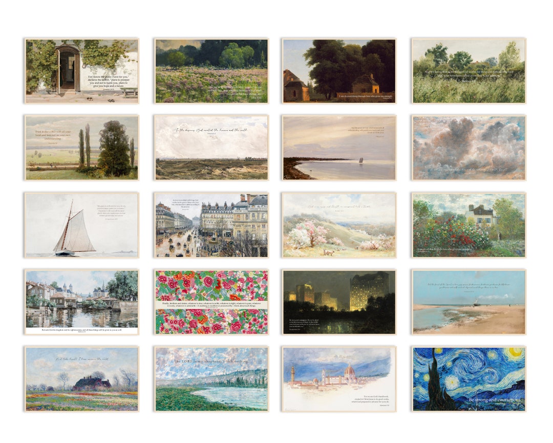 Frame TV Art Set, 30 Vintage Scripture Paintings (digital Download) - Etsy