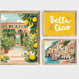 Italian Kitchen Wall Decor | Kitchen Wall Art Set of 6 PRINTABLES ...