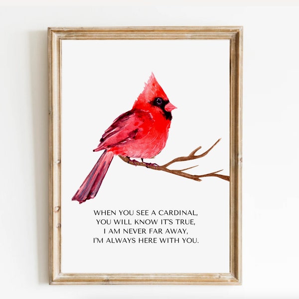 Printable Cardinal Poem - Etsy