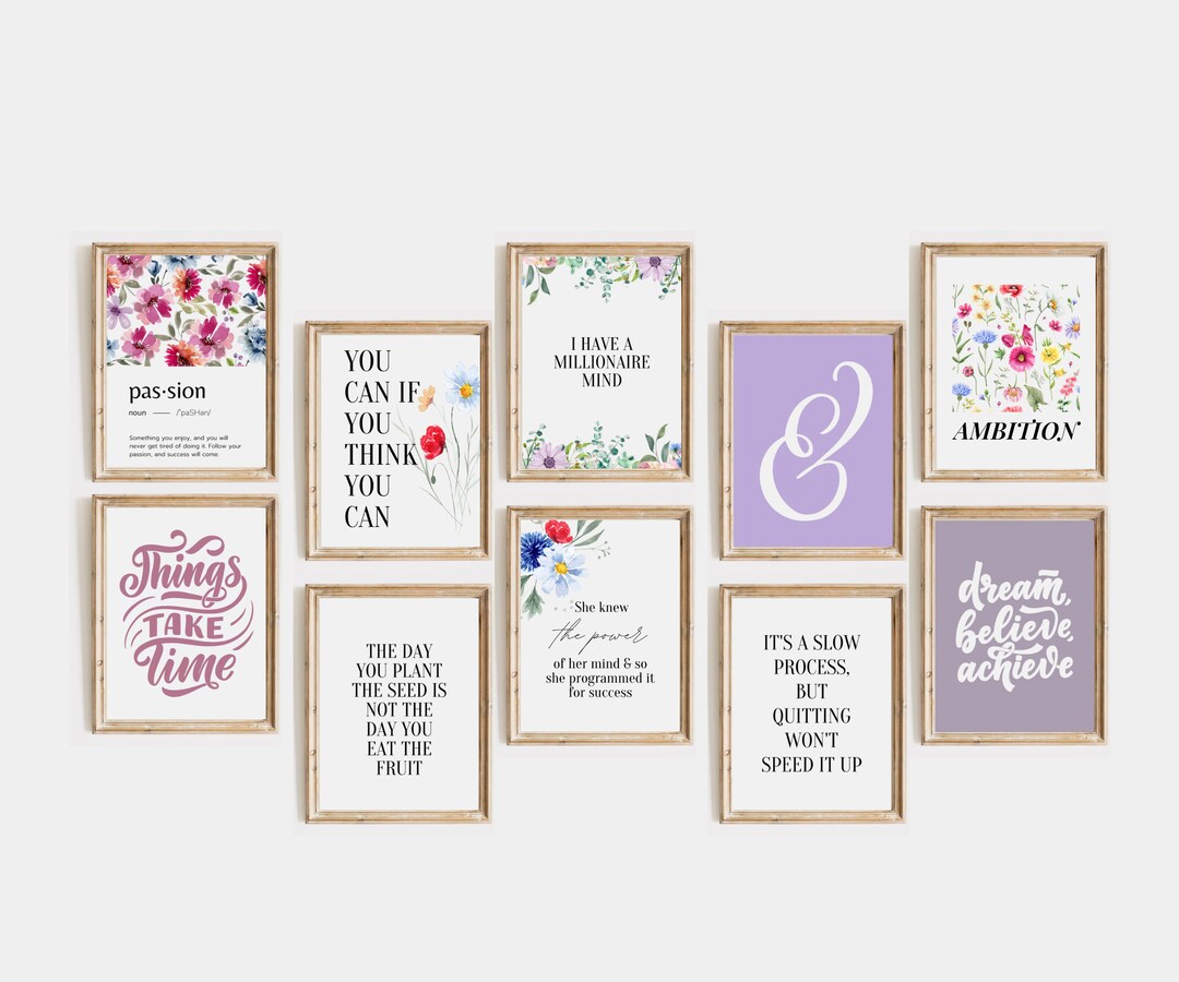 Home Office Set of 16 Prints, Office Wall Decor, Home Office Decor ...