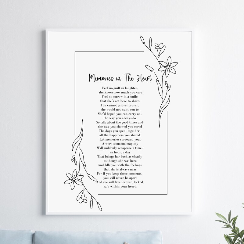 In Memory Poem - Etsy