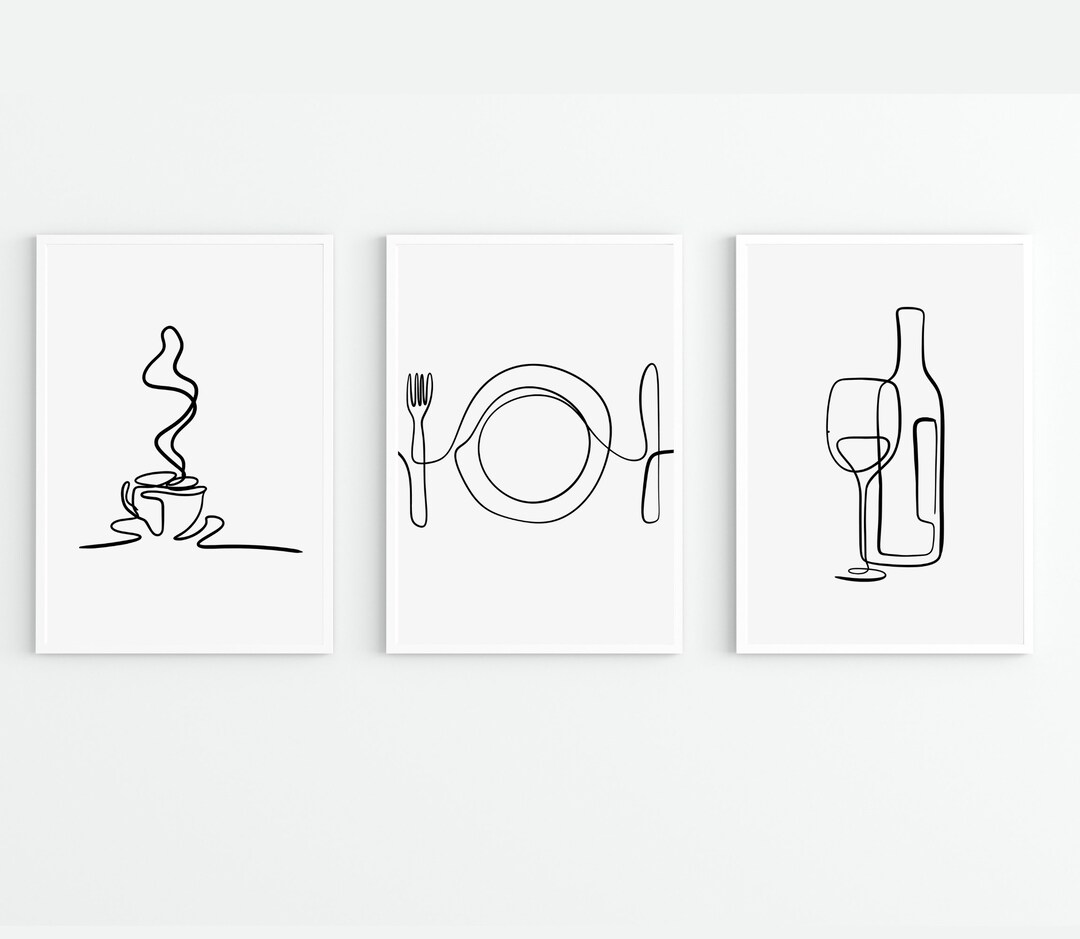 Kitchen Prints Set of 3 Kitchen Decor, Kitchen Art, Kitchen Decor Wall ...