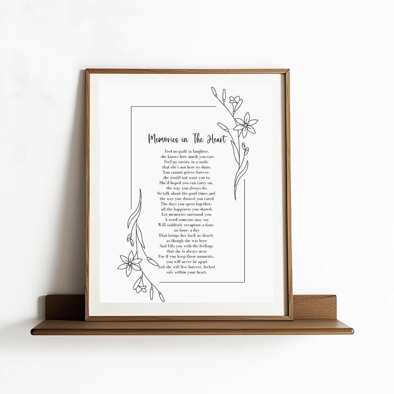 Memorial Poem Svg - Etsy